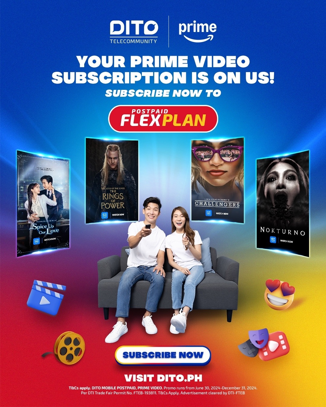 Subscribe To Prime Video with DITO FlexPlans!